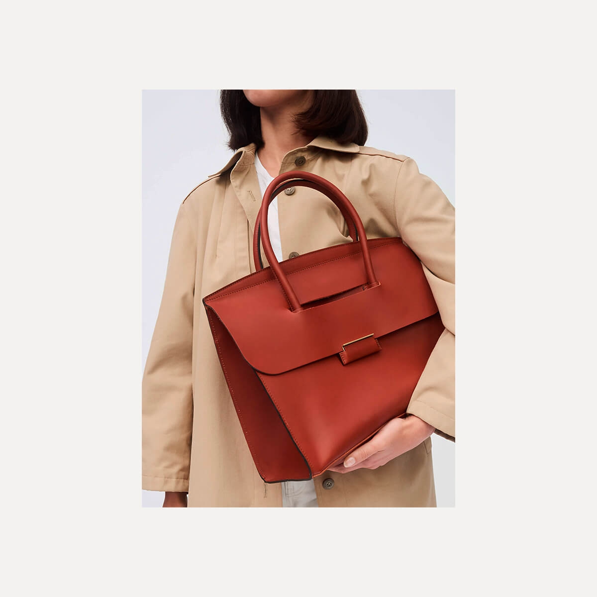 Origami L Tote - Rust I Made in France